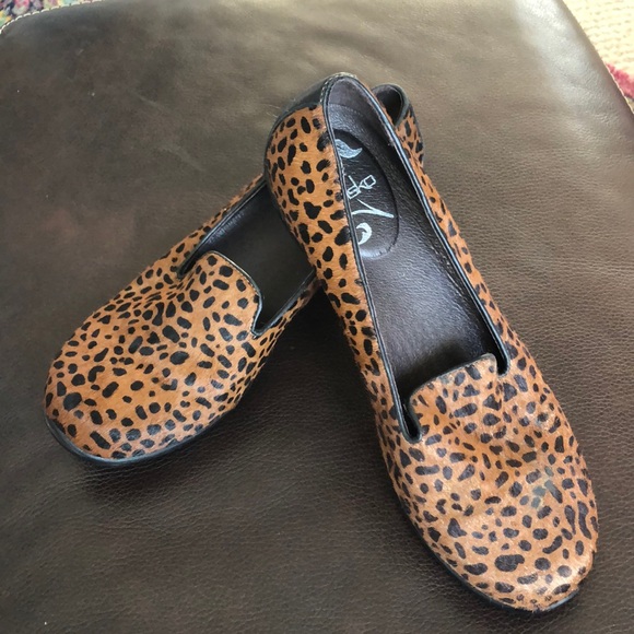 Dansko | Shoes | Dansko Olivia Calf Hair Animal Print Loafer Size 8 ...